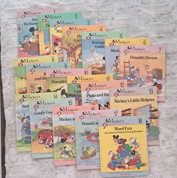 Disney | Other | Mickeys Young Readers Library Vintage Walt Disney Book ...